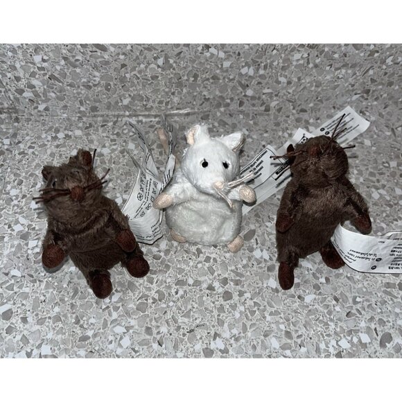 IKEA | Toys | Ikea Gosig Mus Mouse Mice 2 Brown White Plush Stuffed Toy ...